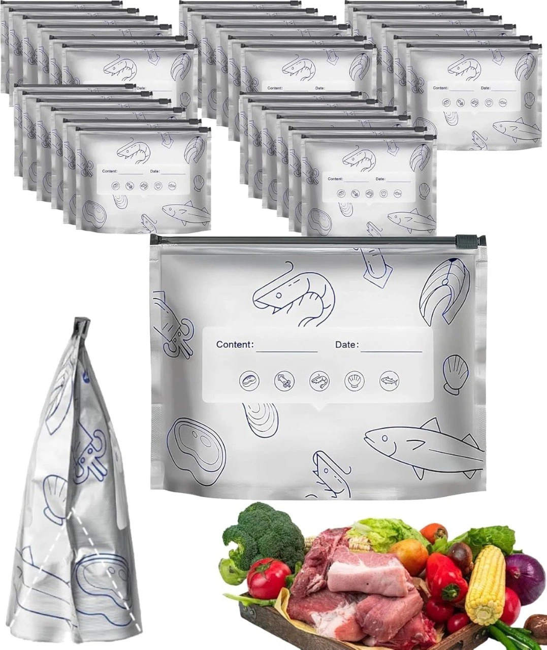 Aluminium Food Storage Bag (PACK OF 10)